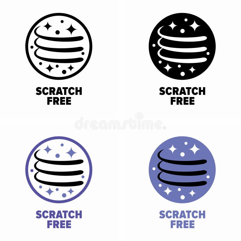 `Scratch Resistant` Proof To Abrasion Information Sign Stock Vector ...