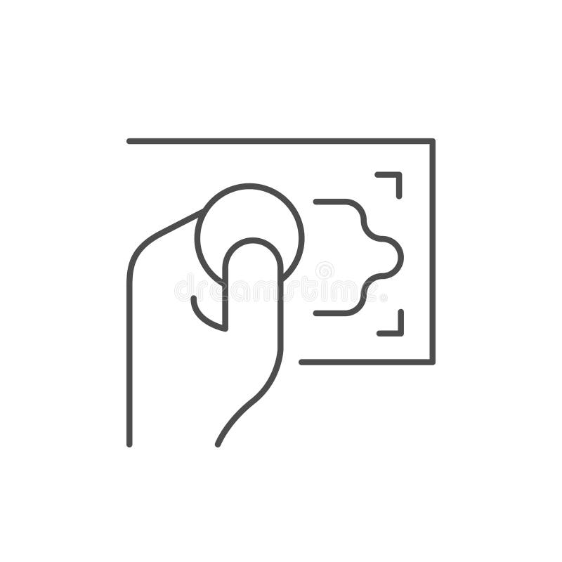 Scratch Lottery Line Outline Icon Stock Vector - Illustration of card ...