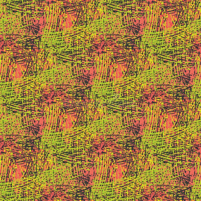 Scratch Painting Style Seamless Vector Texture Pattern Background ...