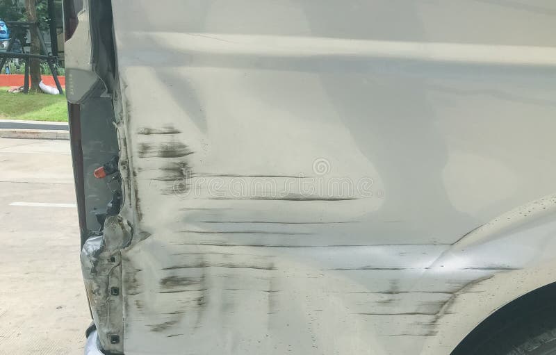 Scratch of the Side Car in Accident Stock Photo - Image of insurance ...