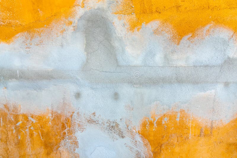 Scratch Textured Background of Yellow Color Cement Wall for Abstract ...
