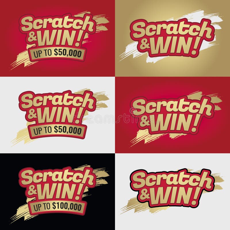 Scratch Lottery Ticket Vector Design Template Stock Illustrations – 276 ...