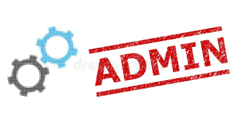 Grunge ADMIN Textured Rectangle Watermarks Stock Vector - Illustration ...