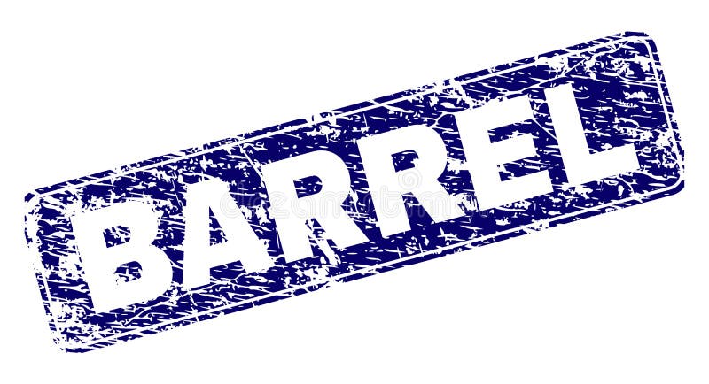 Scratched BARREL Framed Rounded Rectangle Stamp Stock Vector ...