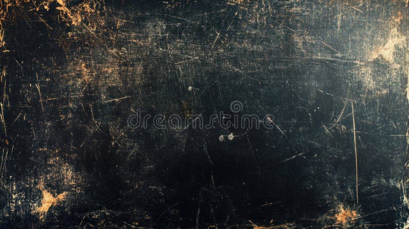 Scratched Black Metal Texture with Grunge Distressed Details Stock ...