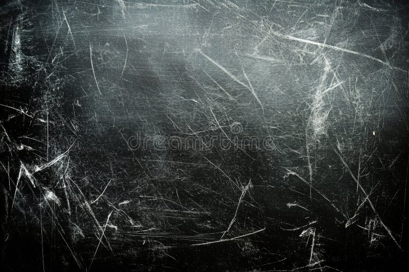 Scratched Black Surface with Texture and Marks, Abstract Background ...
