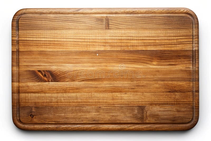 Scratched Brown Wooden Cutting Board with Texture Stock Illustration ...