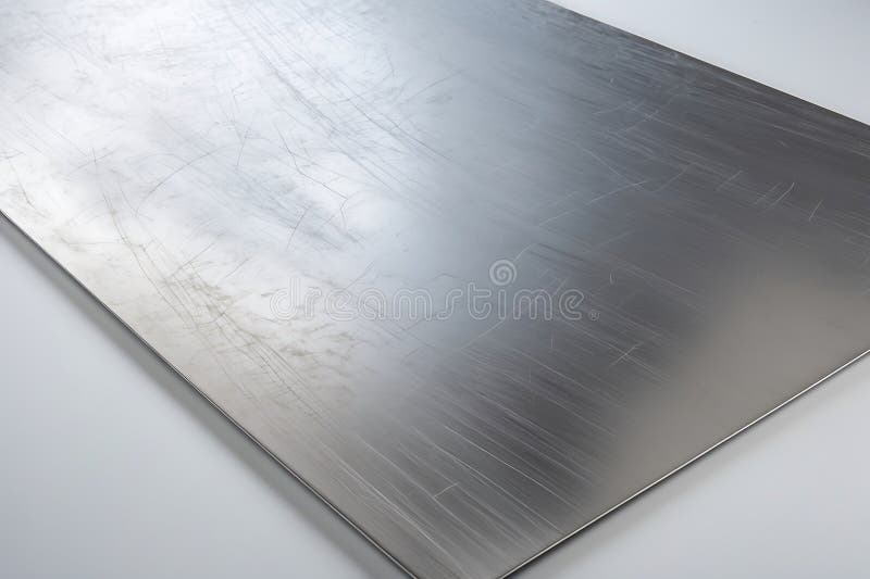 Scratched Brushed Metal Sheet Texture Background with Reflective ...