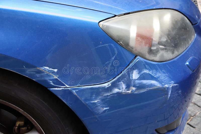 Scratched car paint stock photo. Image of dented, scratched - 128598572