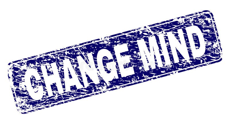 Grunge CHANGE MIND Rectangle Stamp Stock Vector - Illustration of ...