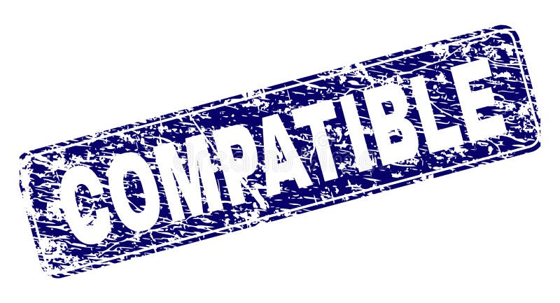 Compatible Grunge Rubber Stamp Stock Vector - Illustration of ...