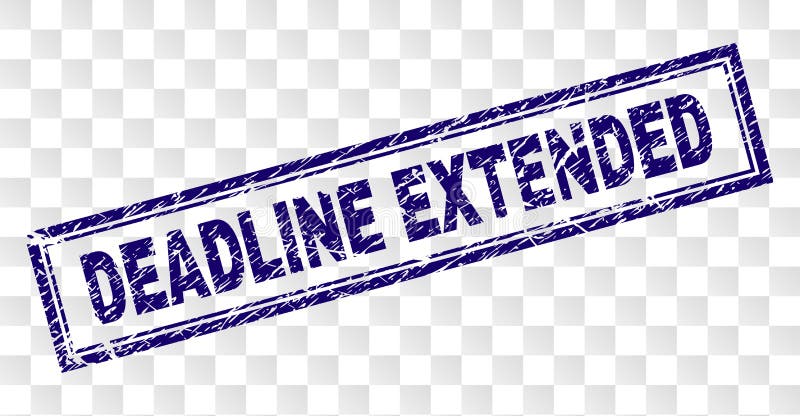 Deadline Extended Text Stock Illustrations – 125 Deadline Extended Text ...