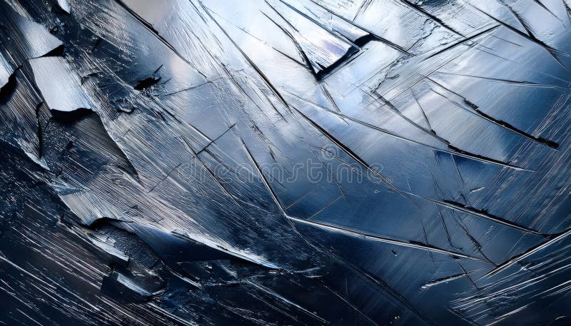 Scratched and Distressed Dark Titanium Surface with Chaotic Scratch ...