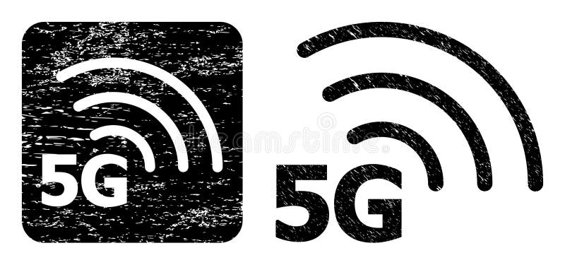 Scratched 5G Internet Stencil Stamp Seal Stock Vector - Illustration of ...