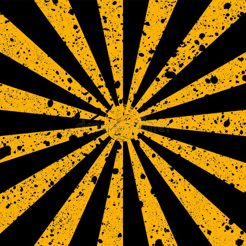 Scratched Grunge Background in Form of Sun Rays Stock Vector ...