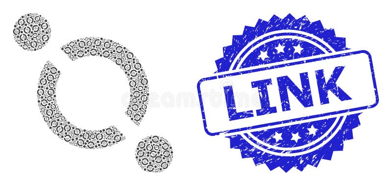 Link red stamp text stock vector. Illustration of square - 53571853