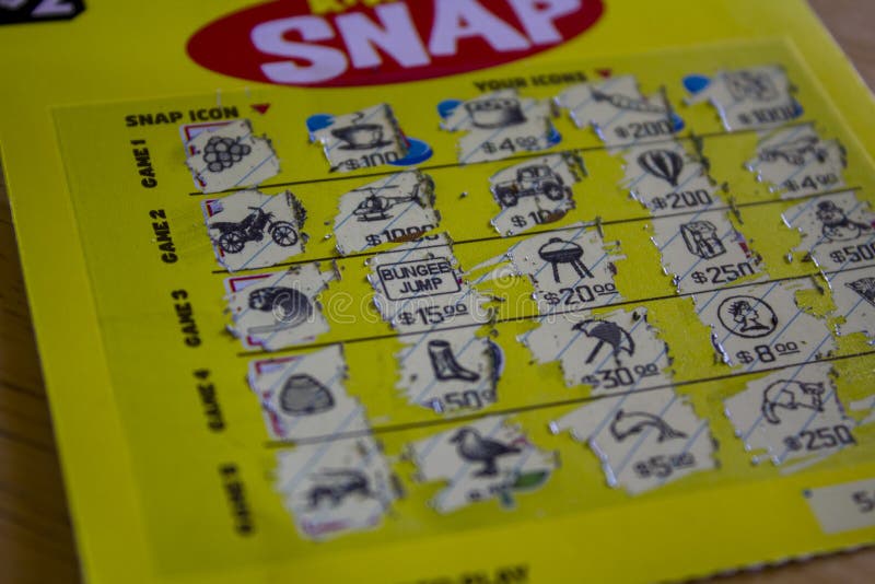 Scratched Lottery Ticket editorial photo. Image of scrape - 110951706
