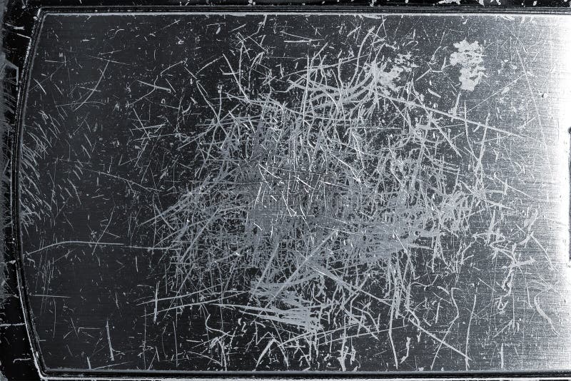 Abstract Scratched Metal Panel Stock Image - Image of obscured, effect ...
