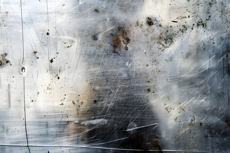 Scratched Metal Plate Industrial Texture Stock Illustration ...