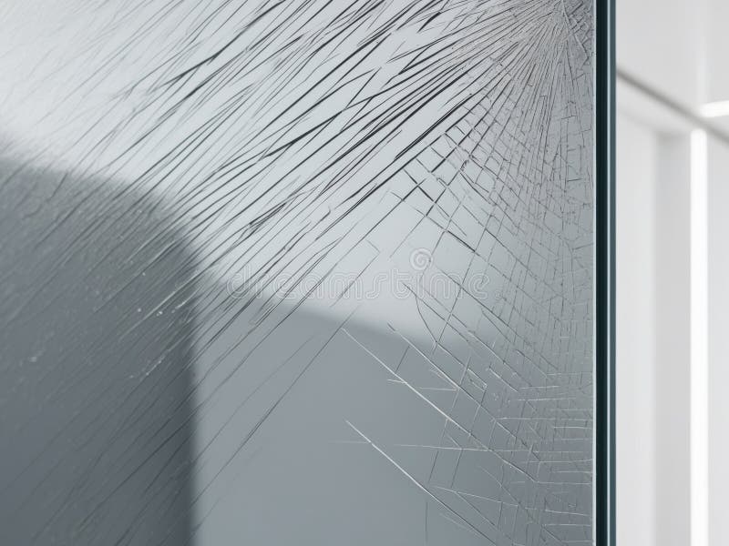 Scratched Metallic Glass Surface with Subtle Reflections Abstract ...