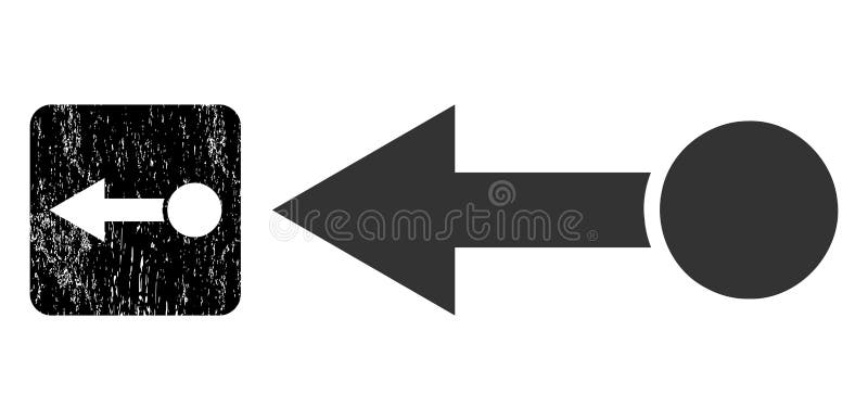 Scratched Pull Left Carved Watermark Stock Vector - Illustration of ...