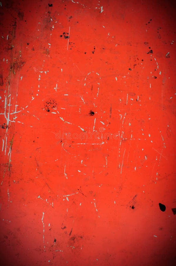 Scratched Red Metal Surface, Grunge Background Stock Photo - Image of ...