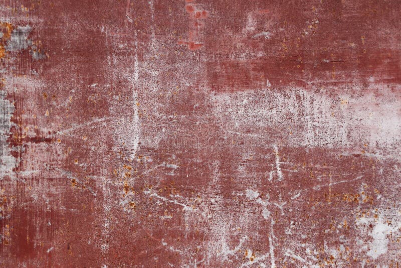 Scratched Red Metal Surface Stock Image - Image of scratched, texture ...