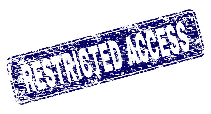 Scratched RESTRICTED ACCESS Framed Rounded Rectangle Stamp Stock Vector ...