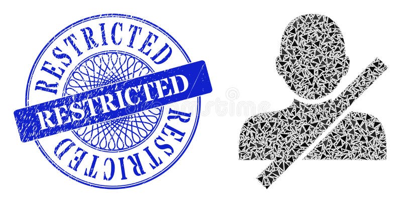 Scratched Not Allowed Police Hole Watermark Stock Vector - Illustration ...