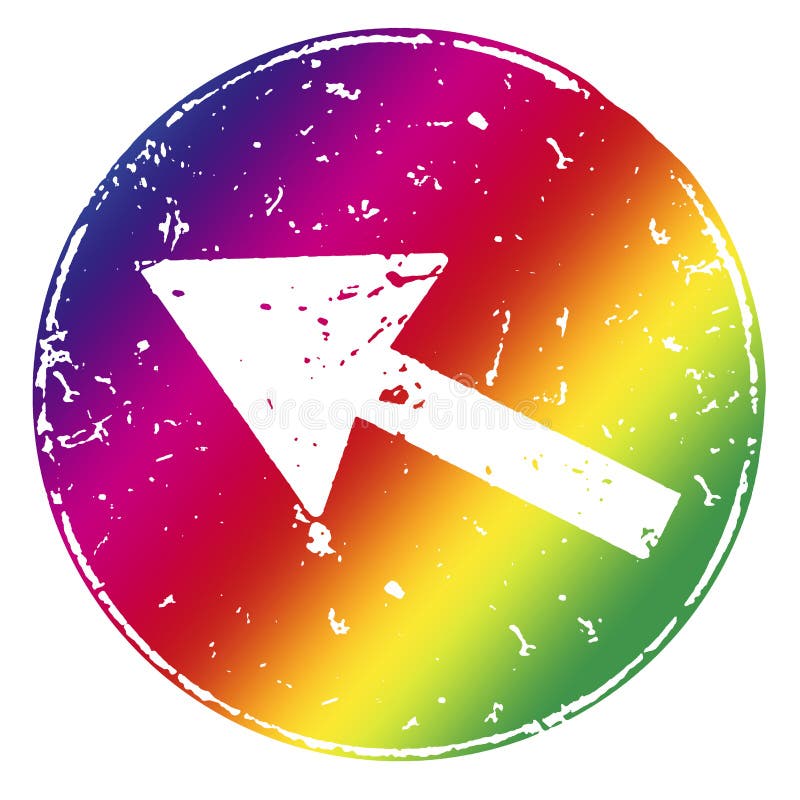 Scratched Road Sign `Road Works` Isolated on White Stock Vector ...