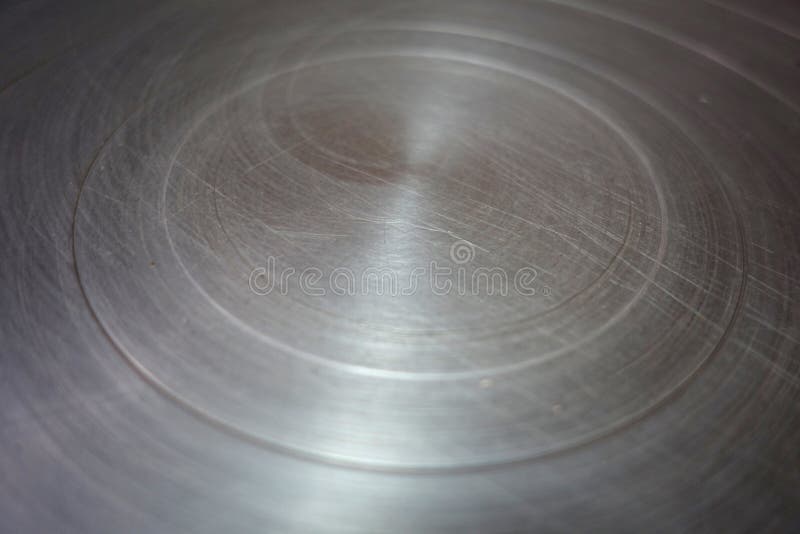 Scratched Round Metal Surface Stock Photo - Image of steel, shadow ...