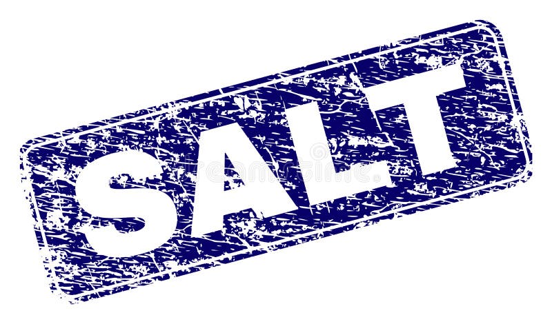 Scratched SALT Framed Rounded Rectangle Stamp Stock Vector ...