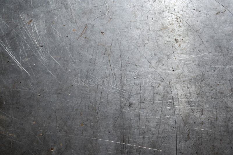 Scratched Silver Metal Surface with Weathered Texture and Industrial ...