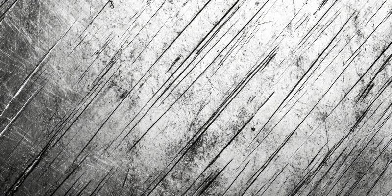 Scratched Silver Metallic Surface with Diagonal Patterns and Distressed ...
