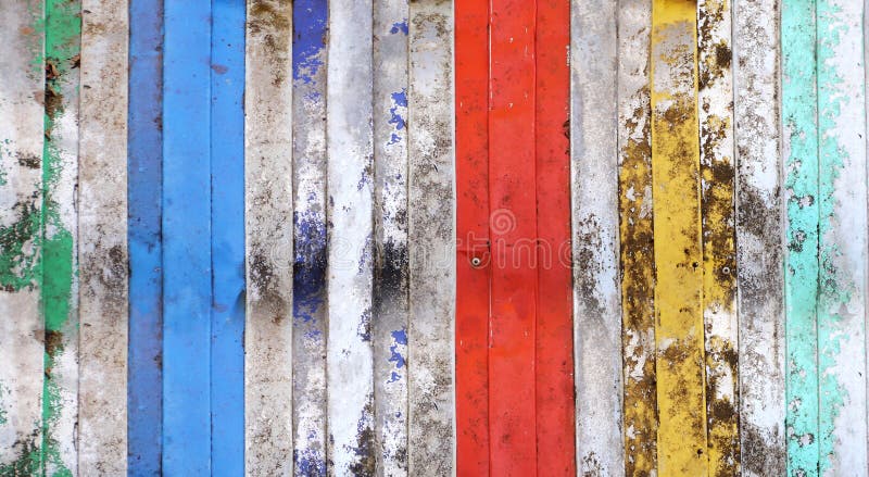 Scratched Surface of Panels with Paint and Rust Stains. Metal Material ...