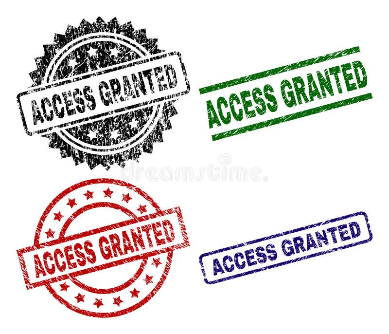 Scratched Textured ACCESS GRANTED Stamp Seals Stock Vector ... Scratched Textured ACCESS GRANTED Stamp Seals Stock Vector ...