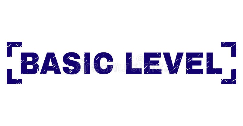 Grunge BASIC LEVEL Rectangle Stamp Stock Vector - Illustration of ...