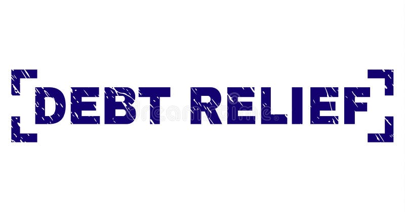Scratched Textured DEBT RELIEF Stamp Seal between Corners Stock Vector ...