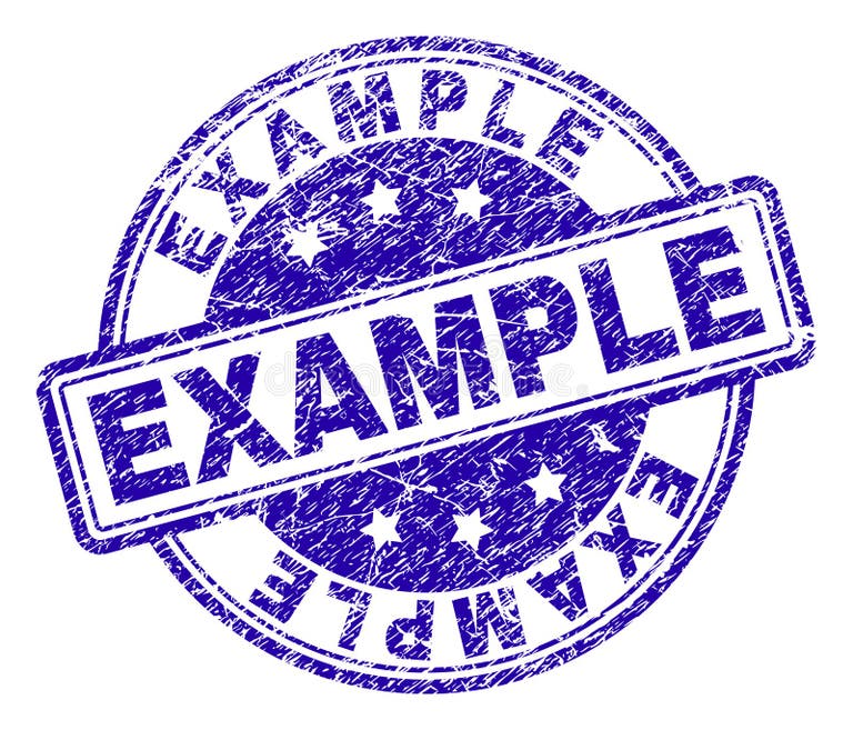 Scratched Textured EXAMPLE Stamp Seal Stock Vector - Illustration of ...