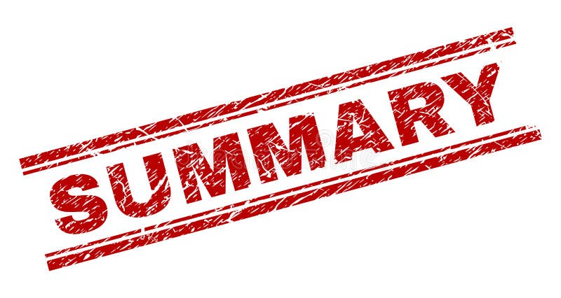 Scratched Textured SUMMARY Stamp Seal Stock Vector - Illustration of ...