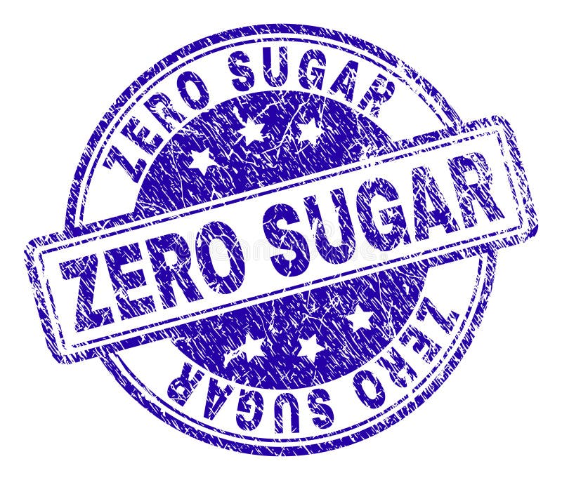 Scratched Textured ZERO SUGAR Stamp Seal Stock Vector - Illustration of ...