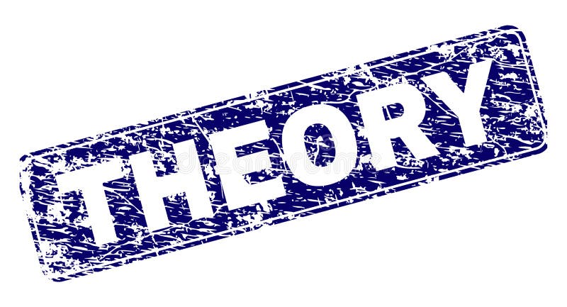 Scratched THEORY Framed Rounded Rectangle Stamp Stock Vector ...