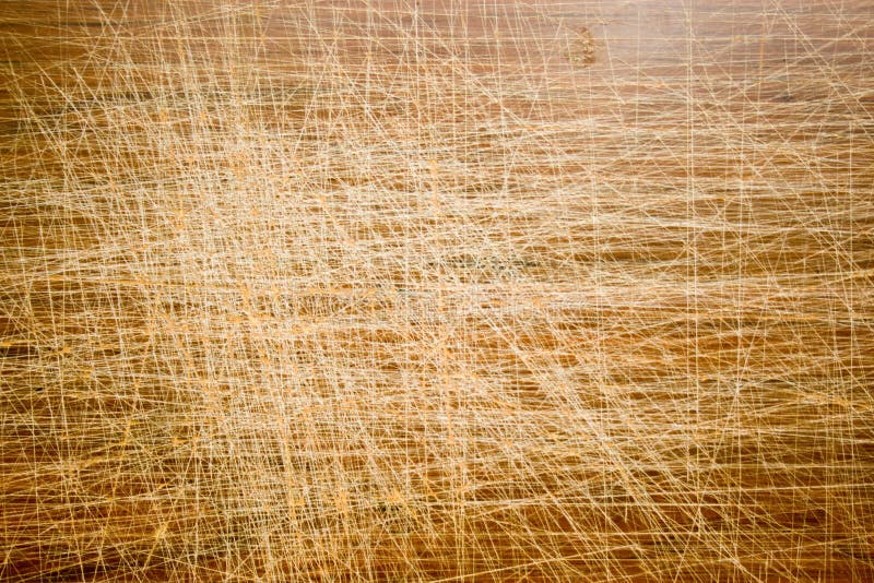 Scratched Top of an Old Wooden Table Stock Photo - Image of close ...