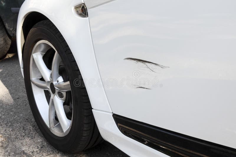 Scratched vehicle stock photo. Image of bodywork, door - 55323340