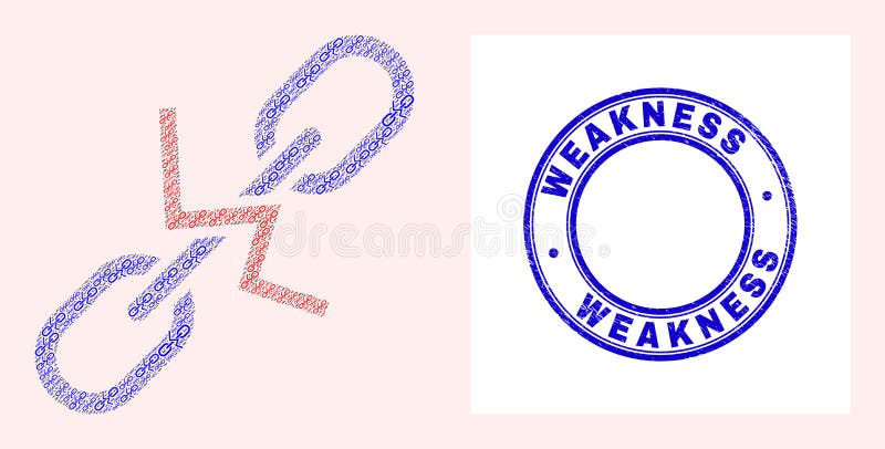 Scratched Weakness Stamp and Break Chain Recursive Mosaic of Self Items ...