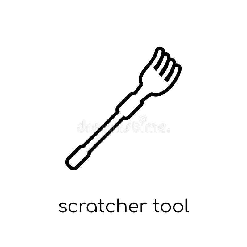 Scratcher Tool Icon. Trendy Modern Flat Linear Vector Scratcher Stock ...