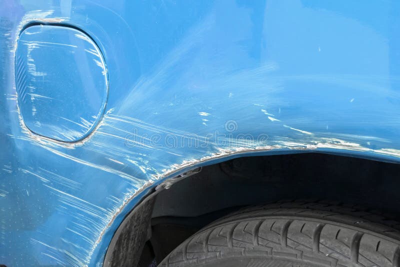 Scratches on the Side of the Car Stock Image - Image of dent, crash ...