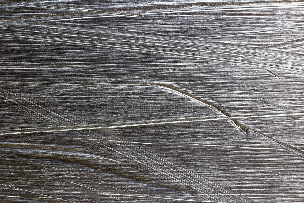 Scratches on the Sliding Surface of the Snowboard Close-up Stock Photo ...