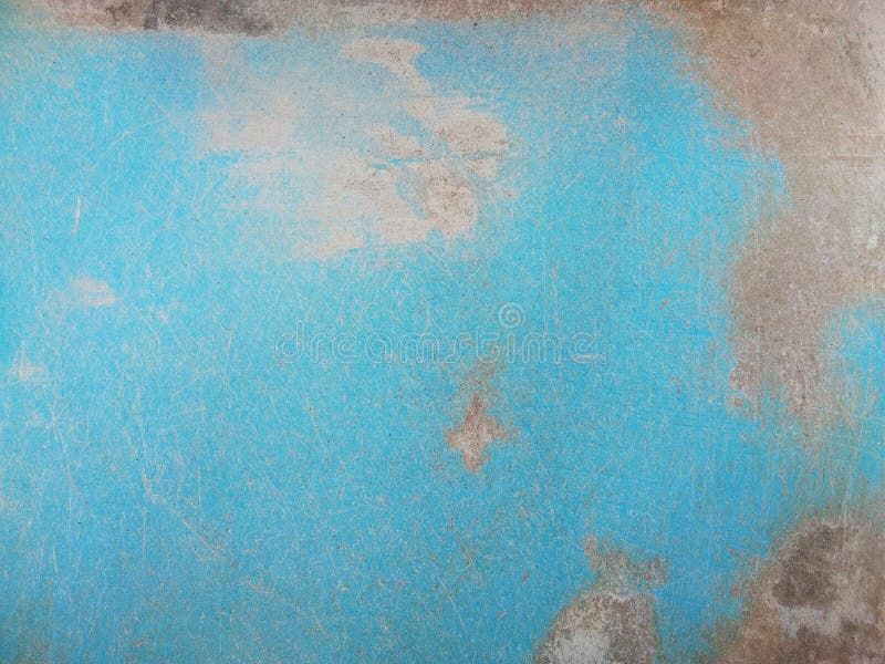 Scratches and Stain on Blue Wall Stock Photo - Image of color, material ...