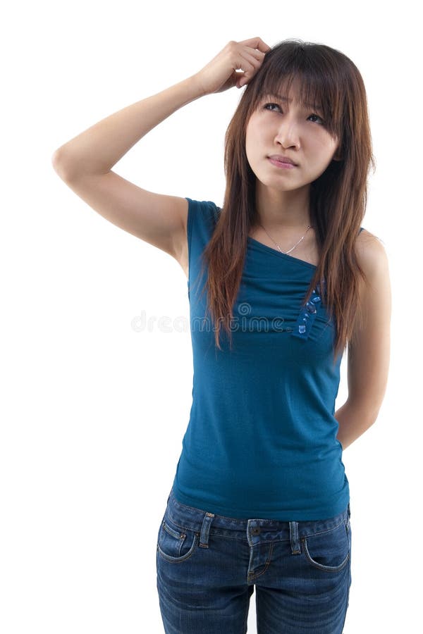 Scratching Head stock photo. Image of doubt, adult, female - 20680598